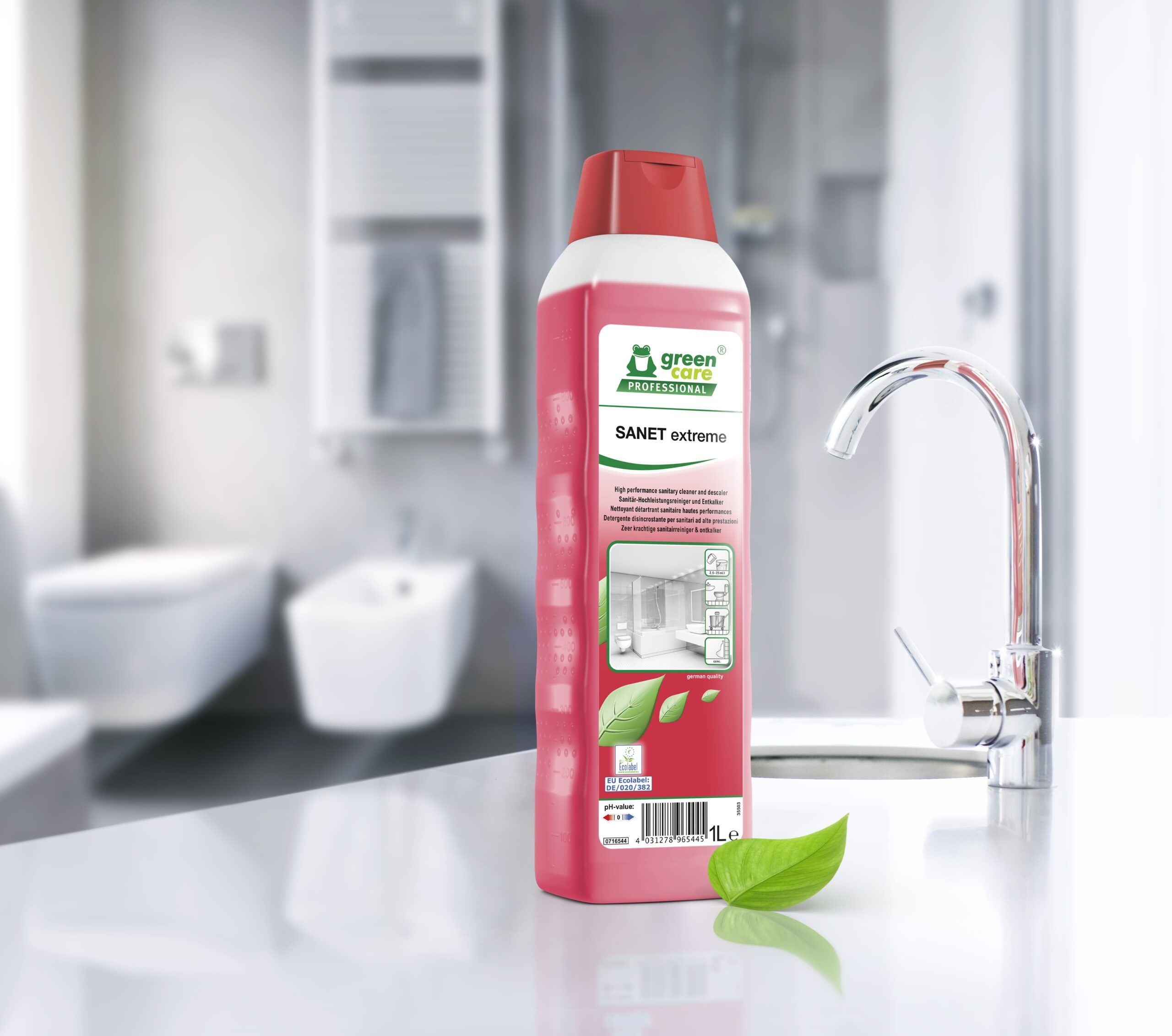 Highest Performance in sanitary cleaning - Green Care Professional